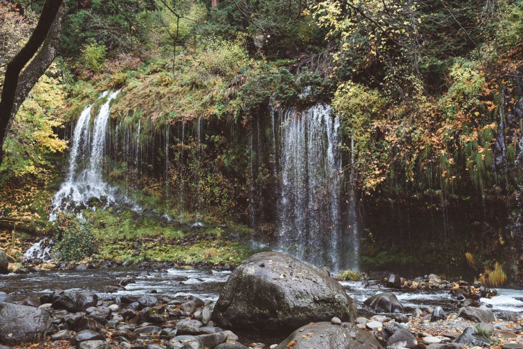 This Waterfall In Shasta County Can Only Be Accessed By Train Tracks