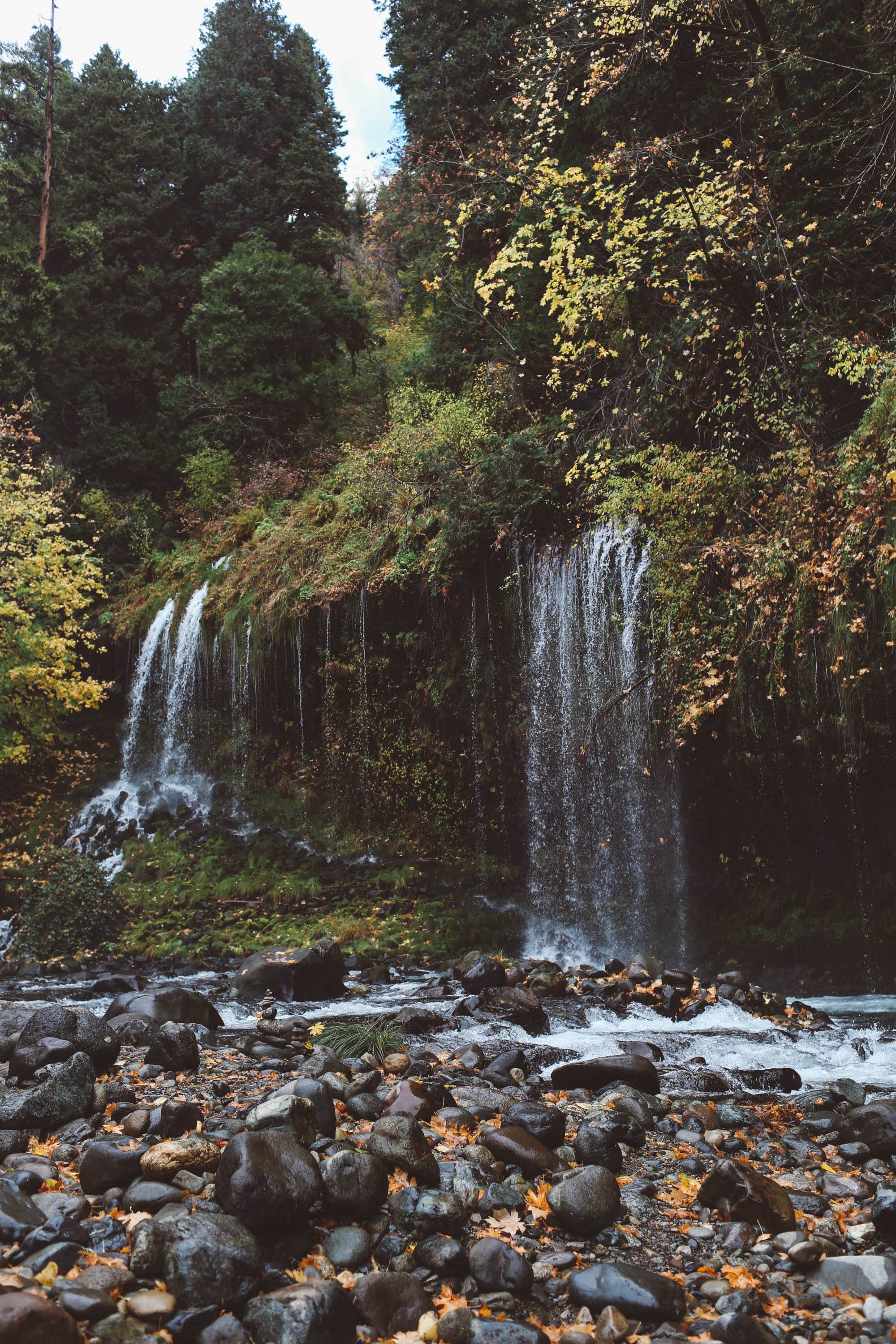 This Waterfall In Shasta County Can Only Be Accessed By Train Tracks